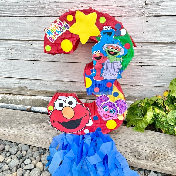 Other | Sesame Street Number Three Piata | Poshmark